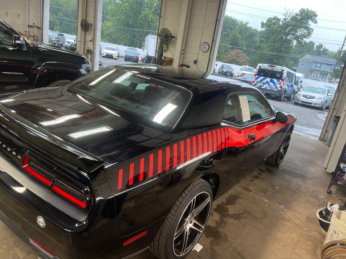Side Strobe Stripe Decals for 2014-2024 Dodge Challenger (x2 ...