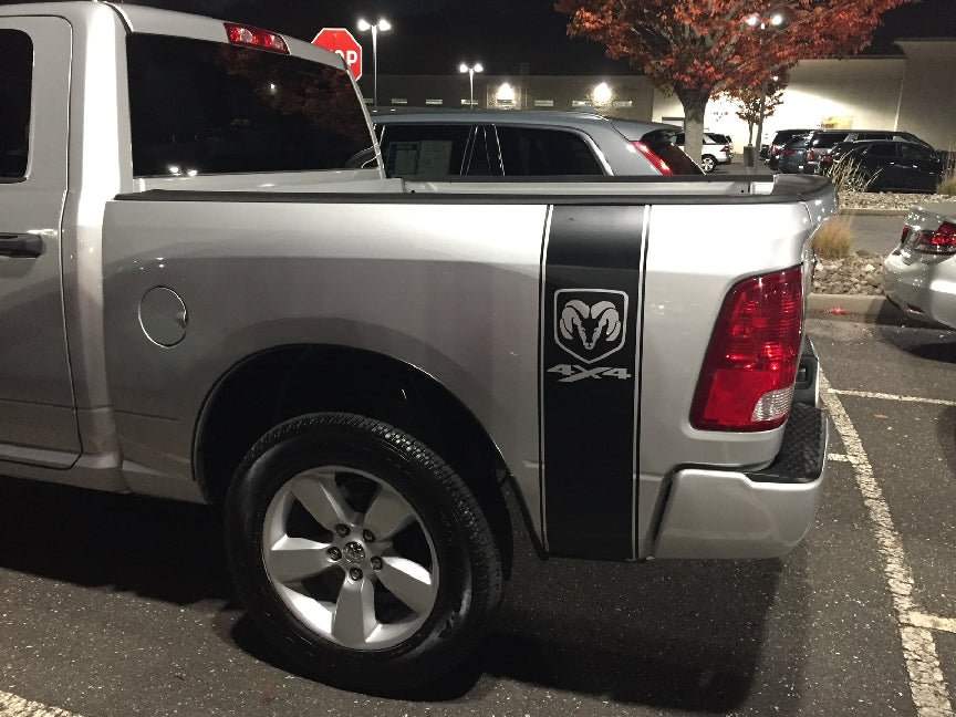 Ram Head 4x4 Quarter Panel Decals for 2009-2024 Dodge Ram 1500 (x2 ...
