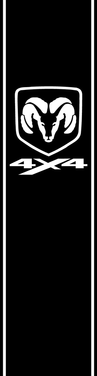 Ram Head 4x4 Quarter Panel Decals for 2009-2024 Dodge Ram 1500 (x2 ...