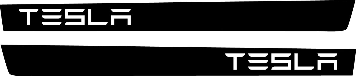 "Tesla" Rocker Stripe Decals For The 2023-2024 Tesla Cybertruck (x2 ...