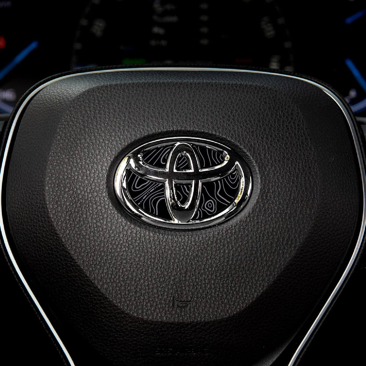 Topographical Map Steering Wheel Decal for Toyota Models 2007-2024 ...