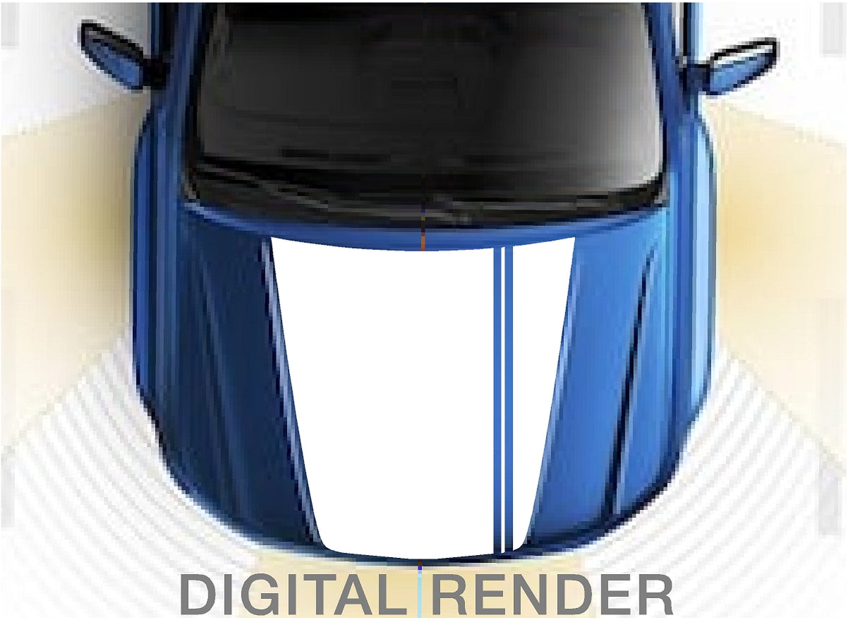 Offset Stripes Hood Decal Cover for 2015-2022 Chevrolet Colorado ...
